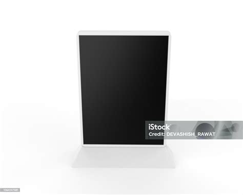 Lcd 터치 스크린 디스플레이 인터랙티브 키오스크 디지털 사이니지 Hd 스크린 터치 디스플레이 키오스크 테이블 제품 3d 렌더링 그림입니다 인터랙티브에 대한 스톡 사진 및