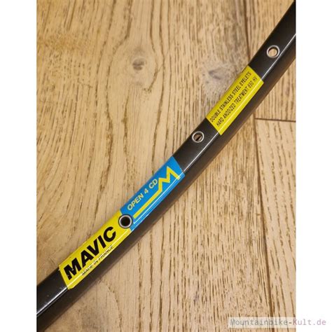 Mavic Open 4 CD Triathlon Rennrad Felge 650 C 13mm 28 Loch Grau