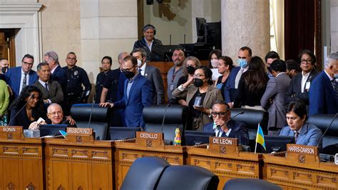 Los Angeles City Council Anger Erupts At Los Angeles City Council