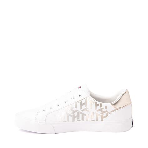 Womens Tommy Hilfiger Loura Casual Shoe White Gold Journeys