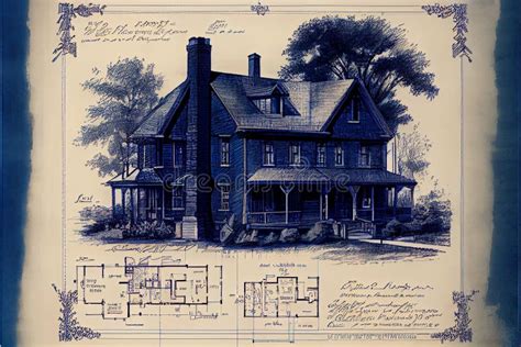 Abstract Architectural Drawings Stock Image Image Of Wireframe Plan 269359783