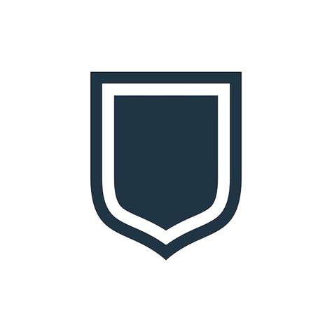 Plantilla De Vector De Icono De Forma De Escudo Vector Premium