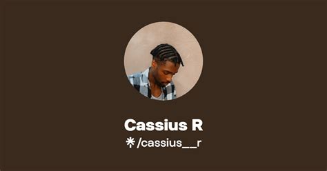 Cassius R Listen On Youtube Spotify Linktree