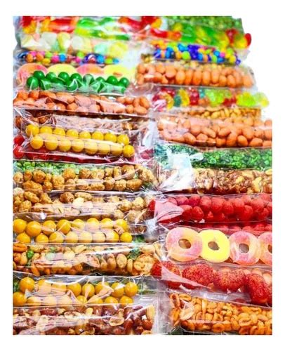 100 Bolsitas Botanas Gomitas Cacahuates Negocio Fiesta Mesa En Venta En
