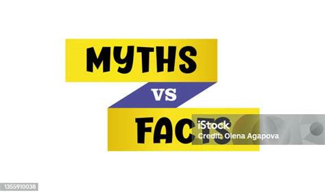신화와 사실은 서명합니다 오해 대 사실 헤더 디자인 사실 또는 거짓 사실 거품 어떤 목적을 위해 배너 디자인 개념에 대한 스톡 벡터 아트 및 기타 이미지 Istock