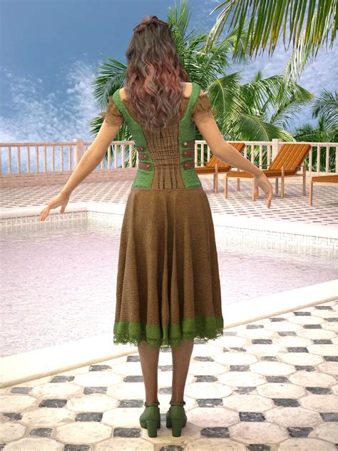 Corset Peasant Outfit For Genesis Flippednormals