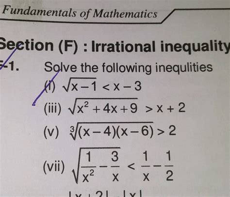 Solve The Following Inequality 1 2 X 1 6 X