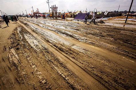 Ruts On Muddy Road India