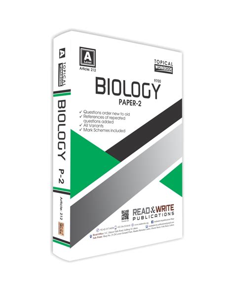 212 biology a level paper 2 topical workbook read and write