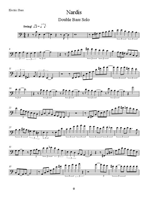 Nardis Bass Solo Pdf