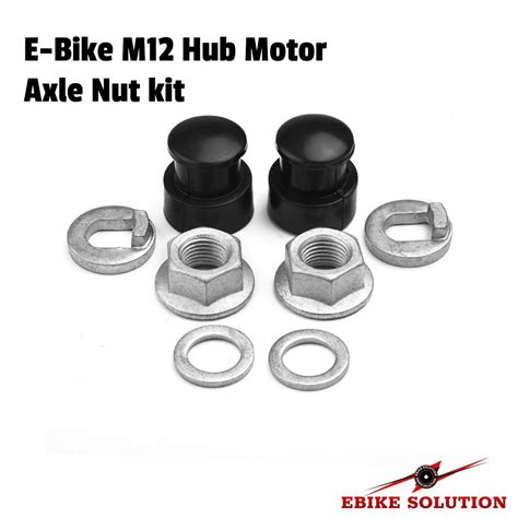 E Bike Hub Motor Axle M12 Lock Nut Kit Ebike Solution