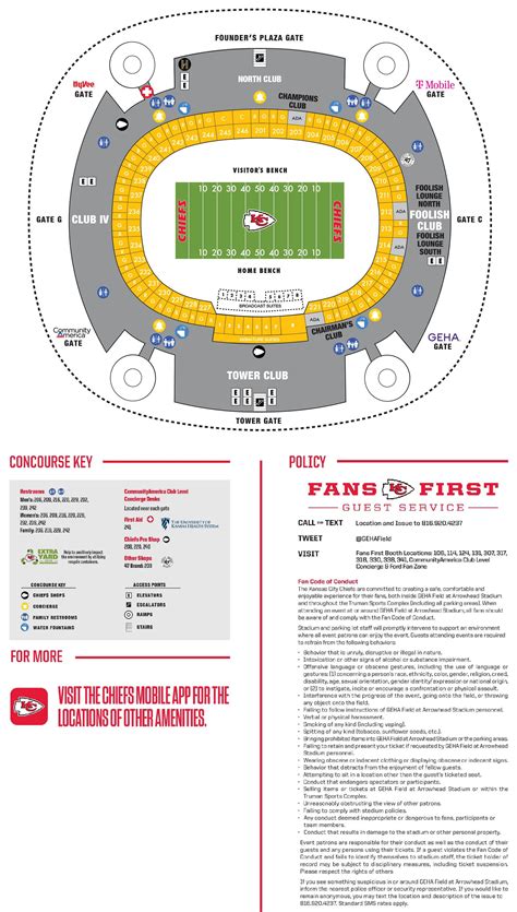Arrowhead Stadium Seating Chart Arrowhead Stadium Seating Plan Ticket