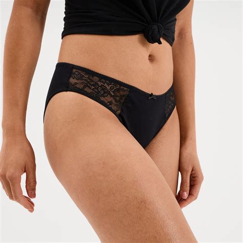 Culotte Coton Majoritaire Noir Femme La Halle