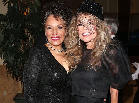 Dyan Cannon Presents To Makeup Artist Norma Patton Lowin At Hollywood