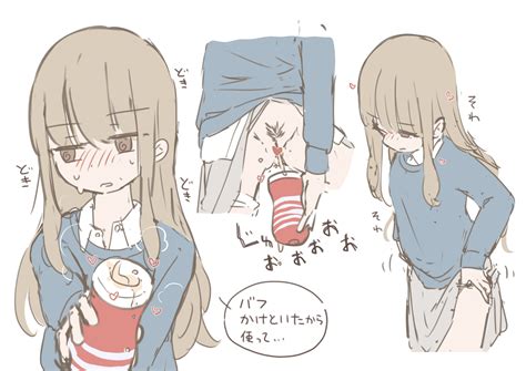 Namanamacha Original Highres Translation Request 1girl Artificial Vagina Blush Brown Eyes