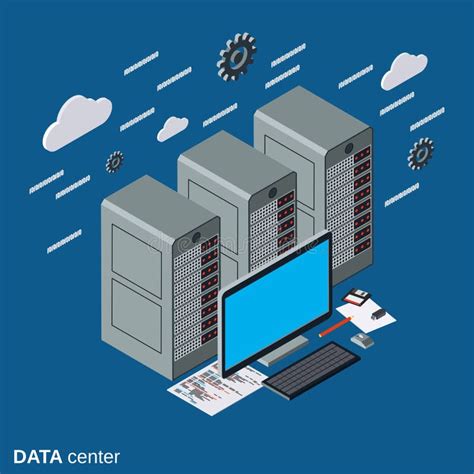 Data Center Vector Illustration Stock Vector Illustration Of Display Internet 74779822