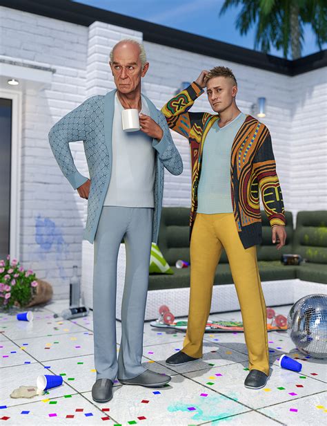 Lazy Sunday Outfit Texture Add On Daz 3d