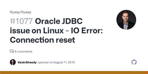 Oracle Jdbc Issue On Linux Io Error Connection Reset · Issue 1077