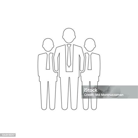 商人領導圖示向量插圖大綱向量圖形及更多人圖片 人 人群 企業 Istock