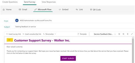 send forms pro survey on case closure megan v walker