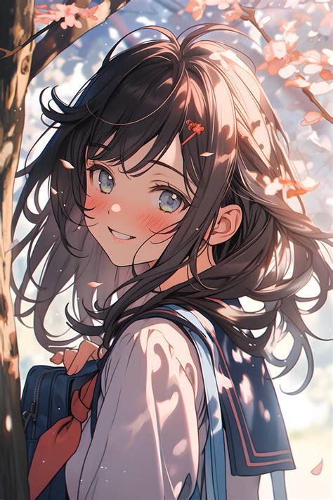 Cute Anime Girl With Brown Hair By Maonedesigns On Deviantart