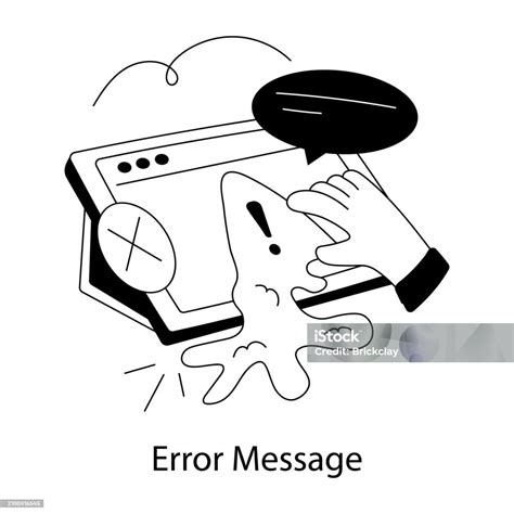 Error Message Stock Illustration Download Image Now Doodle