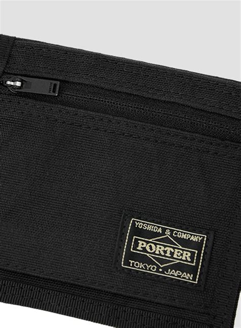 Nigel Cabourn Porter Yoshida And Co Hybrid Wallet In Black Reversible