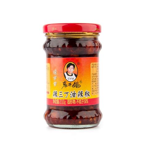 老干妈辣三丁油辣椒 210g 酱料 烹饪食材 诺丁汉得意行中国超市