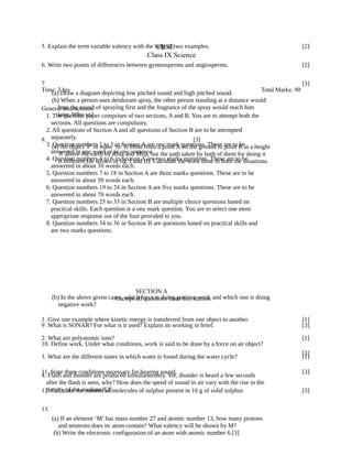 Science Questionpaper PDF