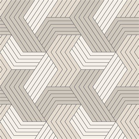 Premium Vector Seamless Pattern With Symmetric Geometric Lines