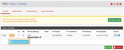 Create An Azure Virtual Network Gateway Ipsec Vpn To Pfsense