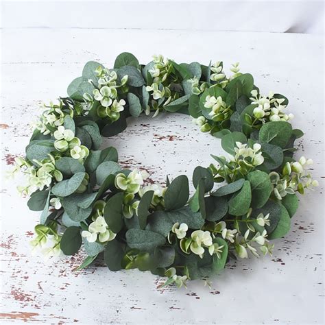 Green Leaf Eucalyptus Wreath For Festival Celebrat Grandado