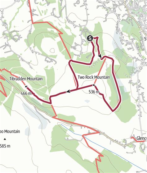 Three Rock Tibradden Cairn Ticknock Loop • Hiking Trail