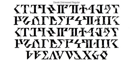 Fantasy Font Forge Davek Dwarvish Runes Etsy