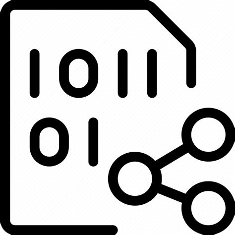 Binary Code File Files Network Programming Share Icon Download