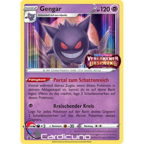 Gengar SWSH Release Promo Verlorener Ursprung Deutsch