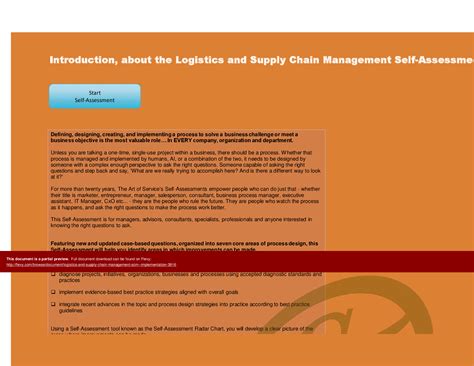 Logistics And Supply Chain Management SCM Implementation Toolkit Template Excel XLS