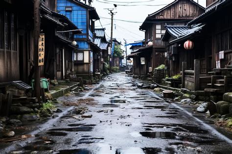 Premium Ai Image The Road Is Wet