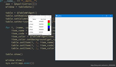 Pyside6使用表格小部件显示数据pyside6怎么显示表格 Csdn博客