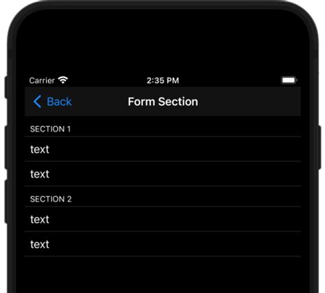 Form Section Applin Documentation