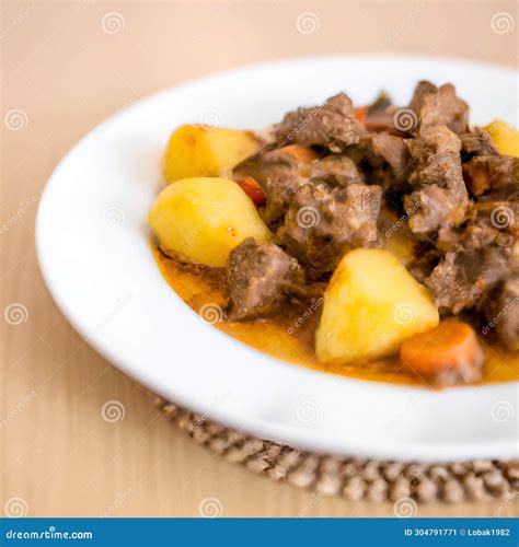 Beef And Potato Stew Stock Illustration Illustration Of Meal 304791771