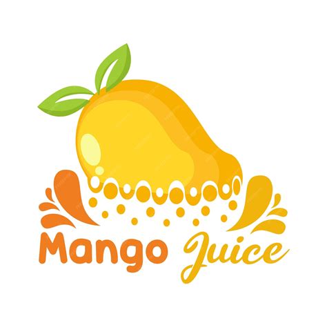 Premium Vector Mango Juice Logo Fresh Drink Design Your Slogan Here