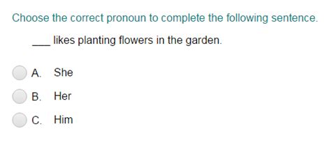Completing Sentences With The Correct Pronouns Part Turtle Diary Quiz