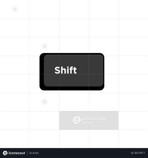 shift key button animated icon download in json lottie or mp4 format