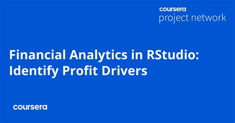 Financial Analytics In RStudio Identify Profit Drivers