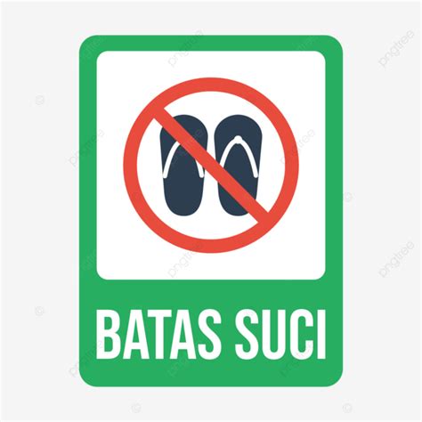 Papan Batas Suci Batas Suci Stiker Batas Suci Tanda Batas Suci PNG