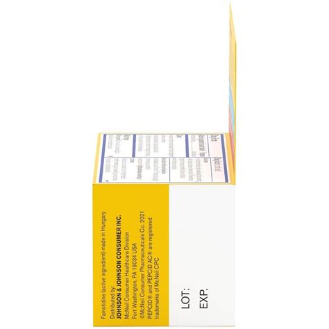 Pepcid Ac Famotidine Antacid Tablets Max Strength 20mg 50ct