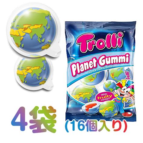トローリ 地球グミ 4袋 16個入 韓国商品の輸入代行法人会社