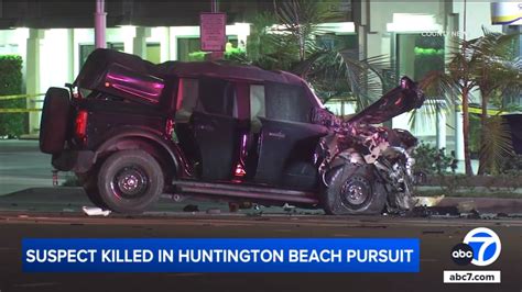 Driver Dies After Huntington Beach Police Chase Ends In Crash News