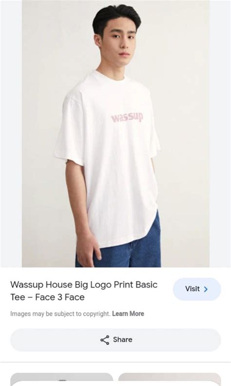 Wassup Logo Basic Tee Mens Fashion Tops And Sets Tshirts And Polo Shirts On Carousell